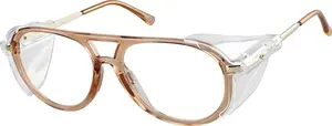 Zenni Vintage Aviator Full Rim Eyeglasses - Brown