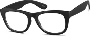 Zenni Classic Square Full Rim Glasses - Black