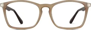 Zenni Classic Square Full Rim Glasses - Latte
