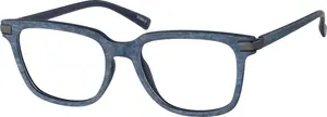 Zenni Classic Square Full Rim Glasses - Slate