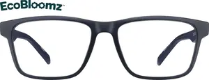 Zenni Rectangle Eyeglasses Recycled Pet Full Rim Frame - Navy Blue