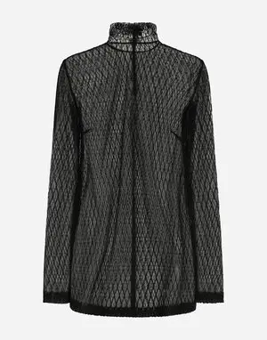 Dolce & Gabbana Mesh Blouse - Black