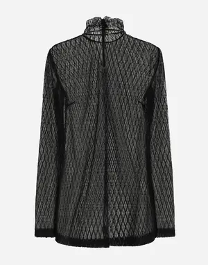 Dolce & Gabbana Mesh Blouse - Black
