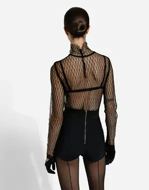 Dolce & Gabbana Mesh Blouse - Black