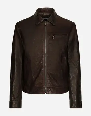 Dolce & Gabbana Crushed-look Leather Jacket