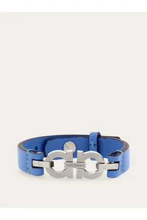 FERRAGAMO Double Gancini Bracelet - Blue