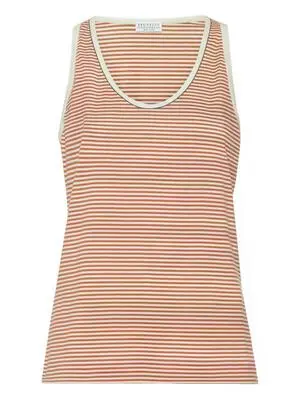Brunello Cucinelli Striped Tank Top