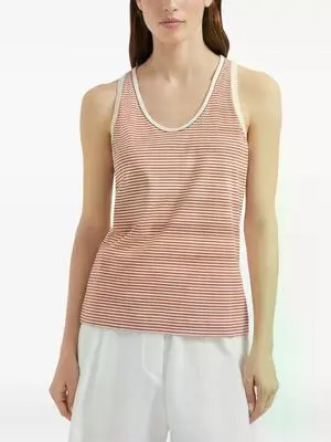 Brunello Cucinelli Striped Tank Top