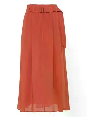 Orange Wrap Skirts