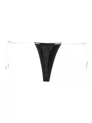 MAISON CLOSE Glow String Bikini Bottom - Black