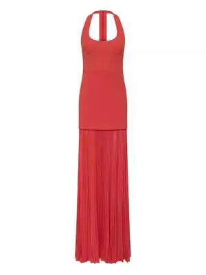 Rebecca Vallance Empress Halterneck Dress - Orange