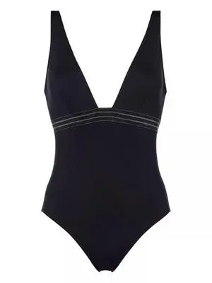 ERES Sillage Plunge-neck Swimsuit - Black