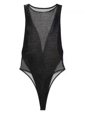 MAISON CLOSE Minuit Sheer V-neck Swimsuit