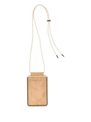Brunello Cucinelli Suede Phone Holder - Brown