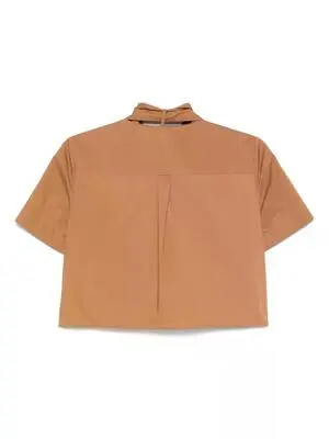 Patrizia Pepe Scarf-detail Poplin Shirt