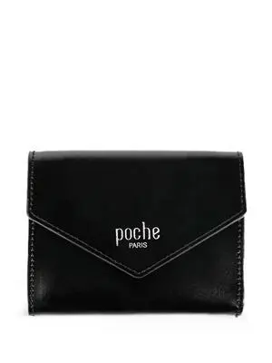 POCHE PARIS Leather Wallet - Black