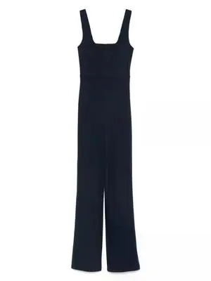 Patrizia Pepe Crepe-texture Jumpsuit - Blue