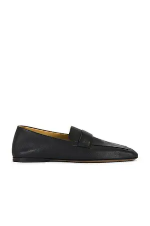 THE ROW Square Loafer - Black
