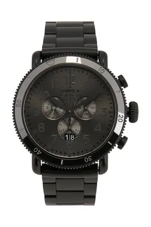 Shinola Runwell Sport Chrono 48mm Bracelet Watch - Gunmetal