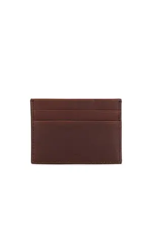 Shinola 5 Pocket Card Case Navigator In Brown - Med Brown