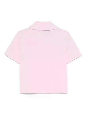 PATOU Logo-embroidered Polo Top