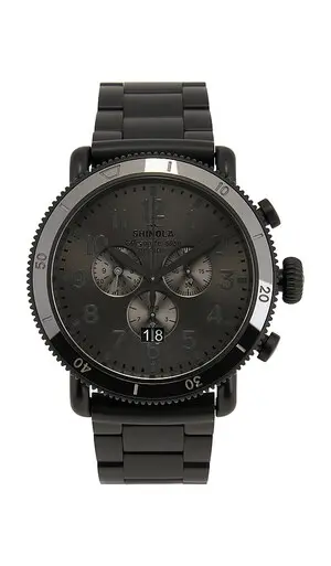 Shinola Runwell Sport Chrono 48mm Bracelet Watch - Gunmetal
