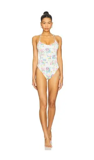 Show Me Your Mumu Positano One Piece Swimsuit - Amalfi Coast Rib