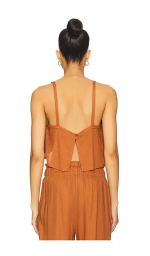 WeWoreWhat Linen Trapeze Tank