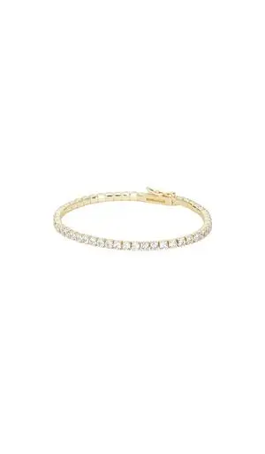 Shashi Diamond Tennis Medium Bracelet - Gold
