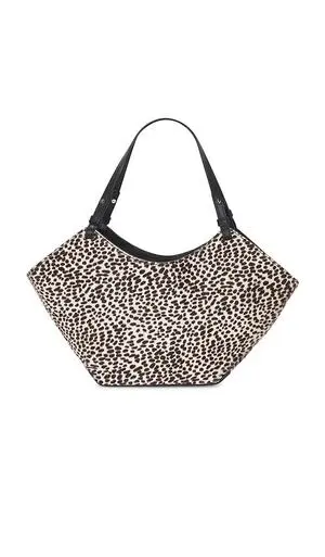 FLATTERED Dilba Mini Tote Bag - Leather Hair Chocolate Dot