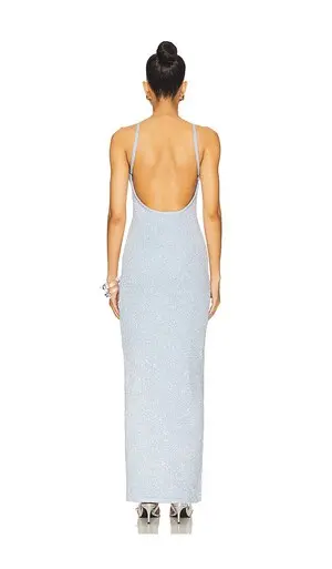 sndys blue sequin dress sophadophaa_ spotted in our coveted Calypso Mini Dress