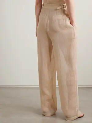 Le Kasha Sohag Wide-leg Linen Pants