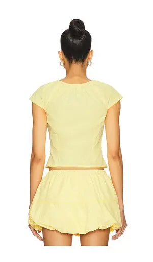 Amanda Uprichard X Revolve Pinto Top - Yellow