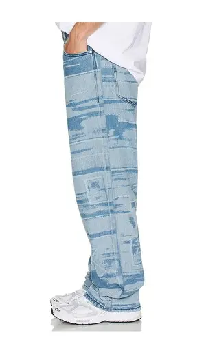 BABYLON 5 Pocket Laser Printed Patched Pants
