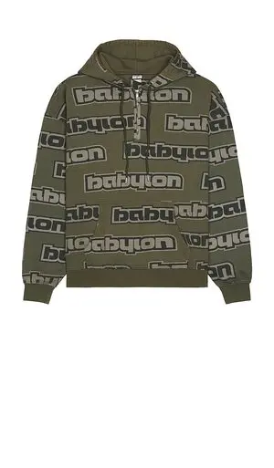 BABYLON All Over Logo Hoodie