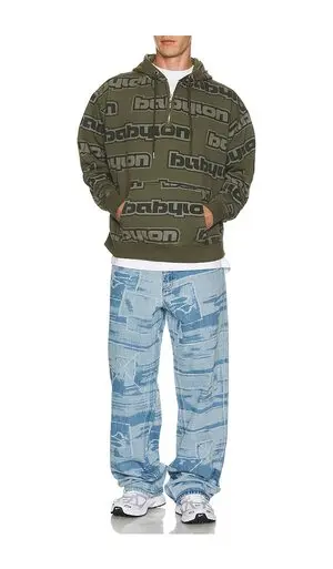 BABYLON All Over Logo Hoodie