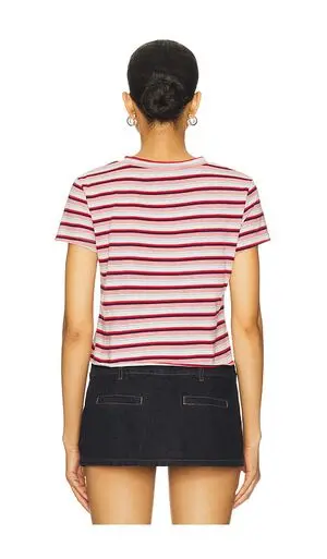 Lioness North Light Striped Cropped Tee