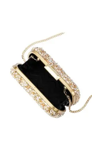 OLGA BERG Savannah Pebble Clutch