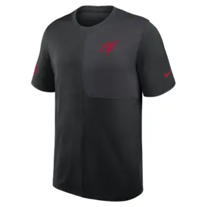 Nike Arizona Cardinals Sideline Coach Dri-fit Nfl Top - Black