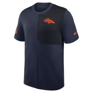 Nike Denver Broncos Sideline Coach Dri-fit Nfl Top - Blue