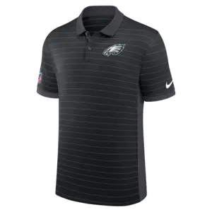Nike Philadelphia Eagles Sideline Victory Stripe Dri-fit Nfl Polo - Black