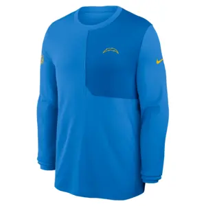 Nike NIKE Los Angeles Chargers Sideline Coach Dri-FIT NFL Long-Sleeve Top Blue