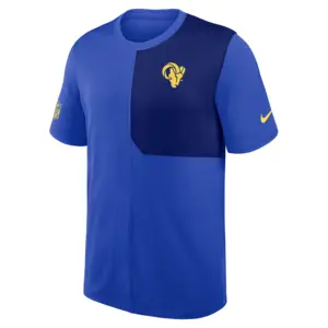 Nike Los Angeles Rams Sideline Coach Dri-fit Nfl Top - Blue