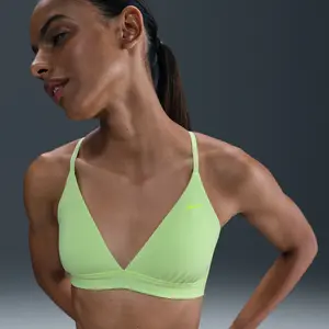 Nike Form Light-support Non-padded Triangle Sports Bra - Yellow