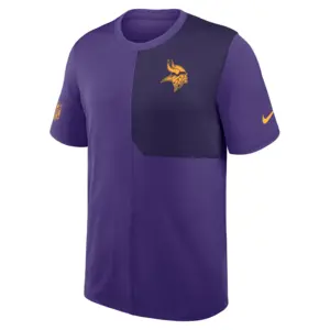 Nike Minnesota Vikings Sideline Coach Dri-fit Nfl Top - Purple