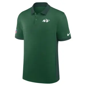Nike New York Jets Sideline Victory Stripe Dri-fit Nfl Polo - Green
