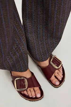 Wine Wedge Sandals