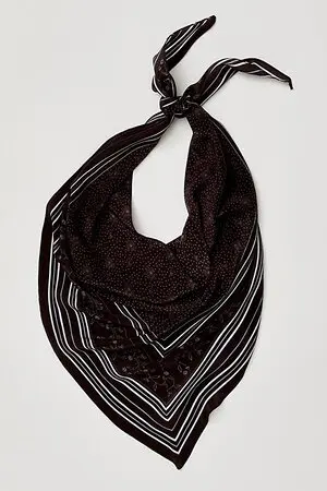 Free People Essential Triangle Bandana - So Femme Chocolate