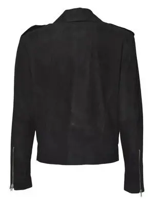 DFOUR Asymmetric-zip Biker Jacket - Blue