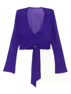 MAISON CLOSE Fever Long Sleeve Top - Purple